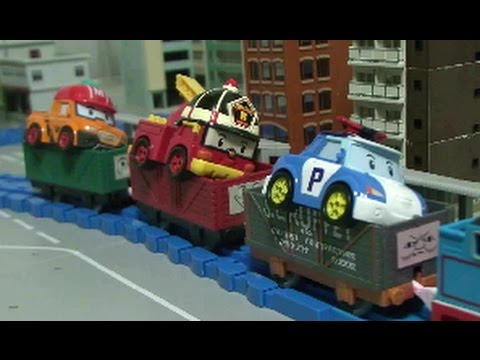 Robocar Poli Toys Train 로보카폴리 장난감 기차놀이 - YouTube