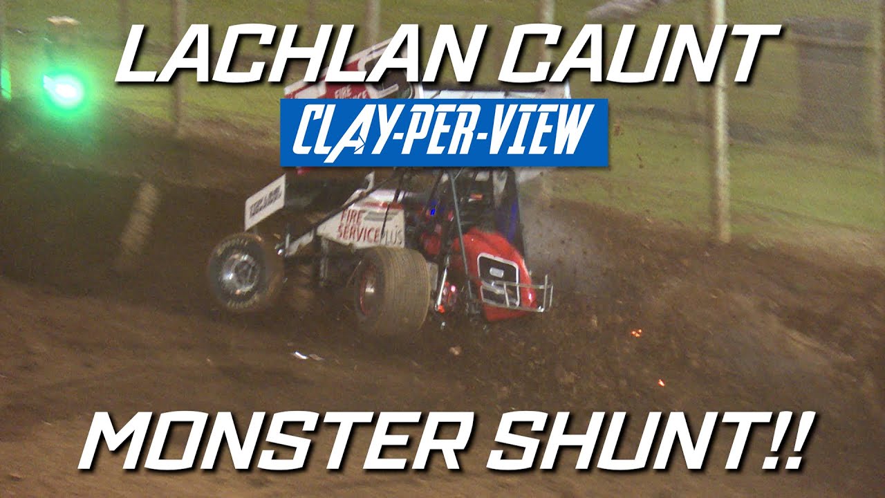 Sprintcars: Lachlan Caunt Massive Shunt - Toowoomba Speedway - YouTube