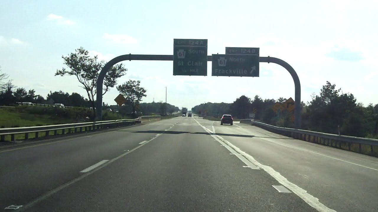 Interstate 81 - Pennsylvania (Exits 131 to 124) southbound - YouTube