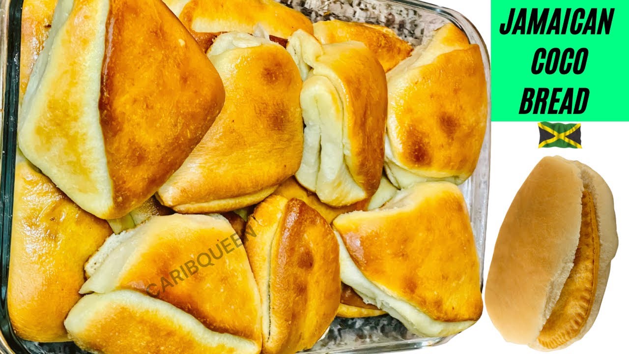 Jamaican Coco Bread Recipe. Coco Flaps, Folded Bread Recipe - YouTube