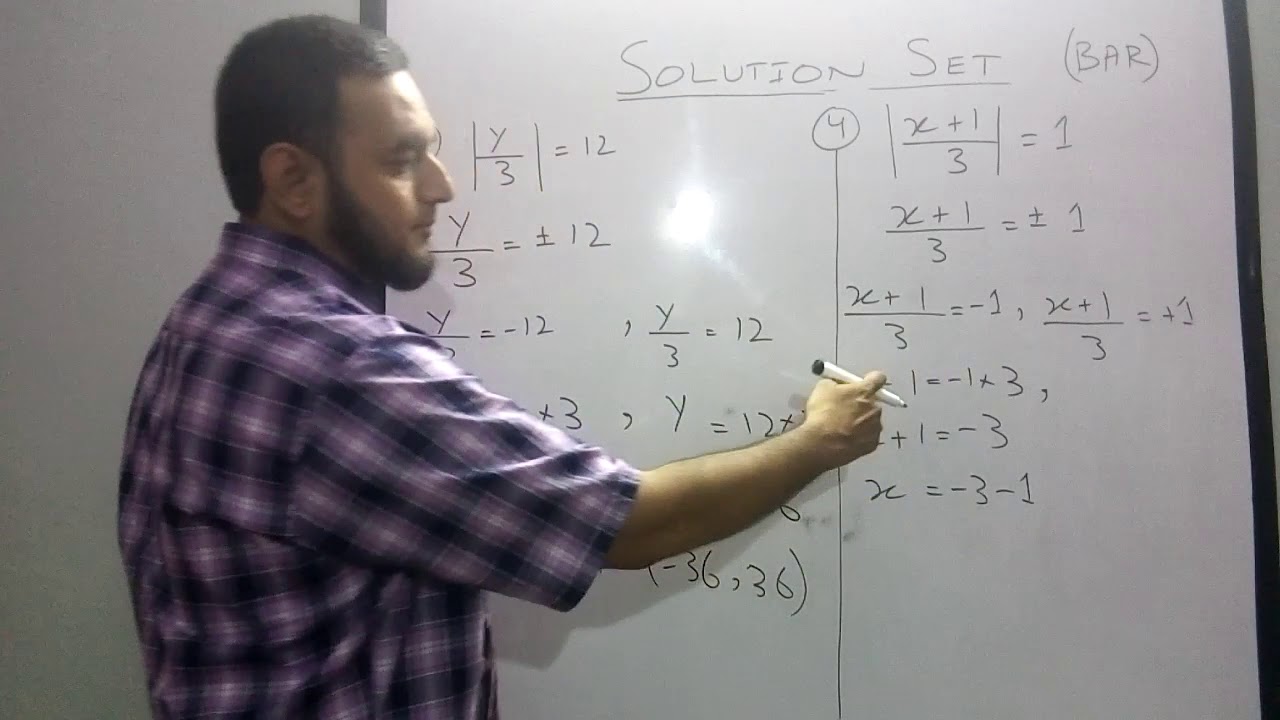 Solution set bar by Salman akhter - YouTube