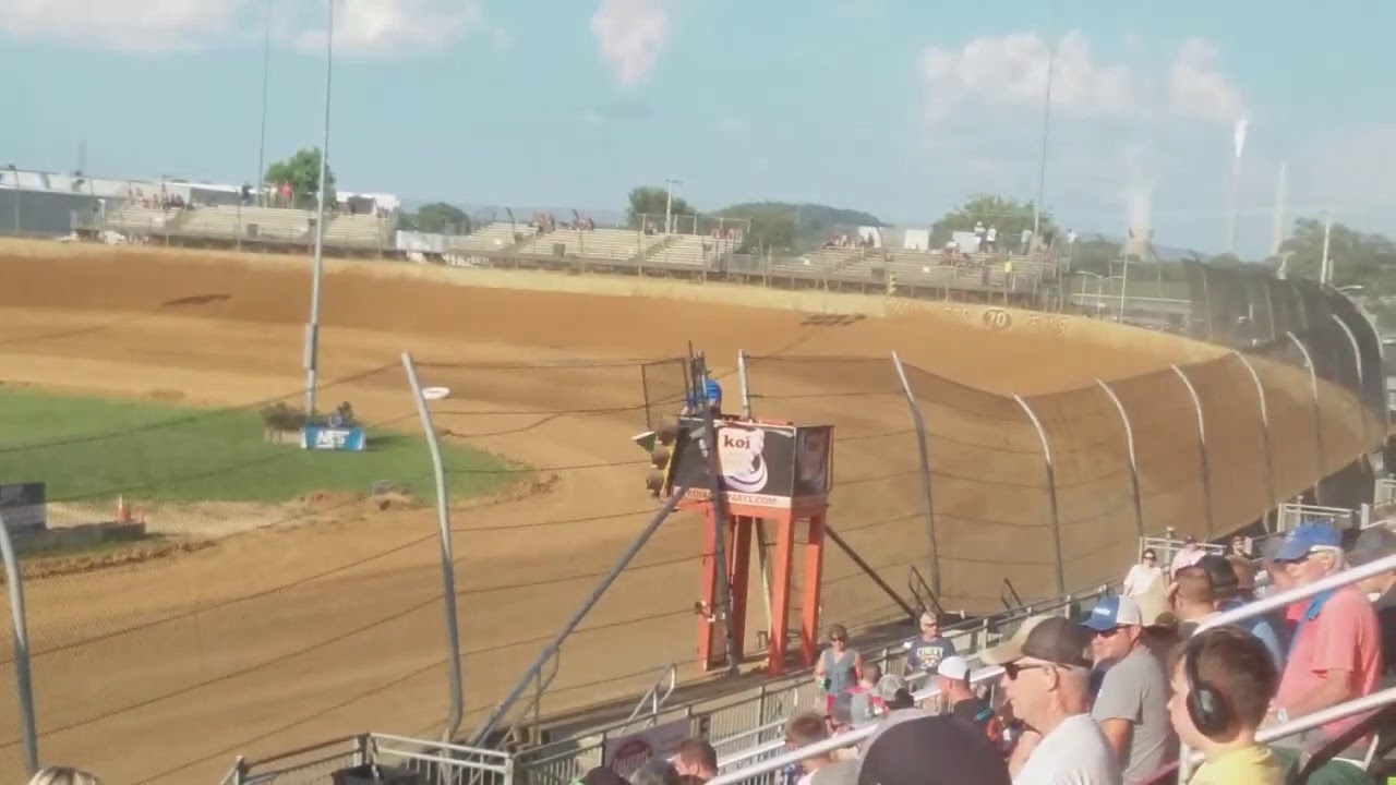 Max Adams USAC Qualifying at Lawrenceburg - YouTube