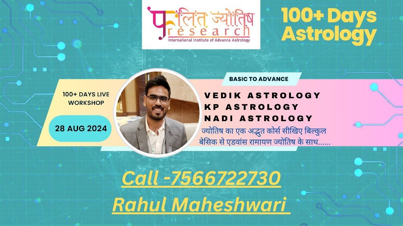 Course Content of 100+ Days Astrology Workshop - YouTube