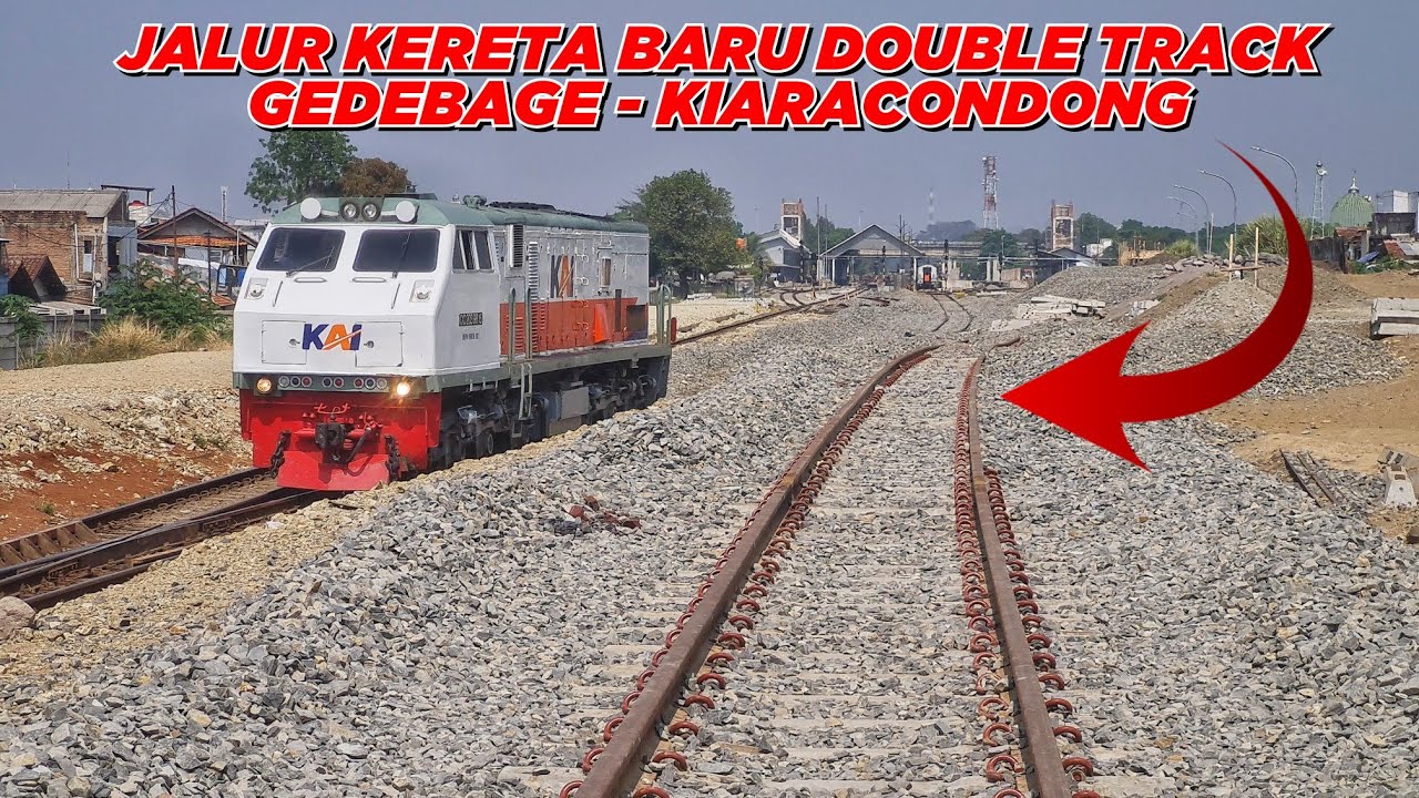 PROGRES PEMBANGUNAN JALUR KERETA DOUBLE TRACK SUDAH TERPASANG ! - YouTube
