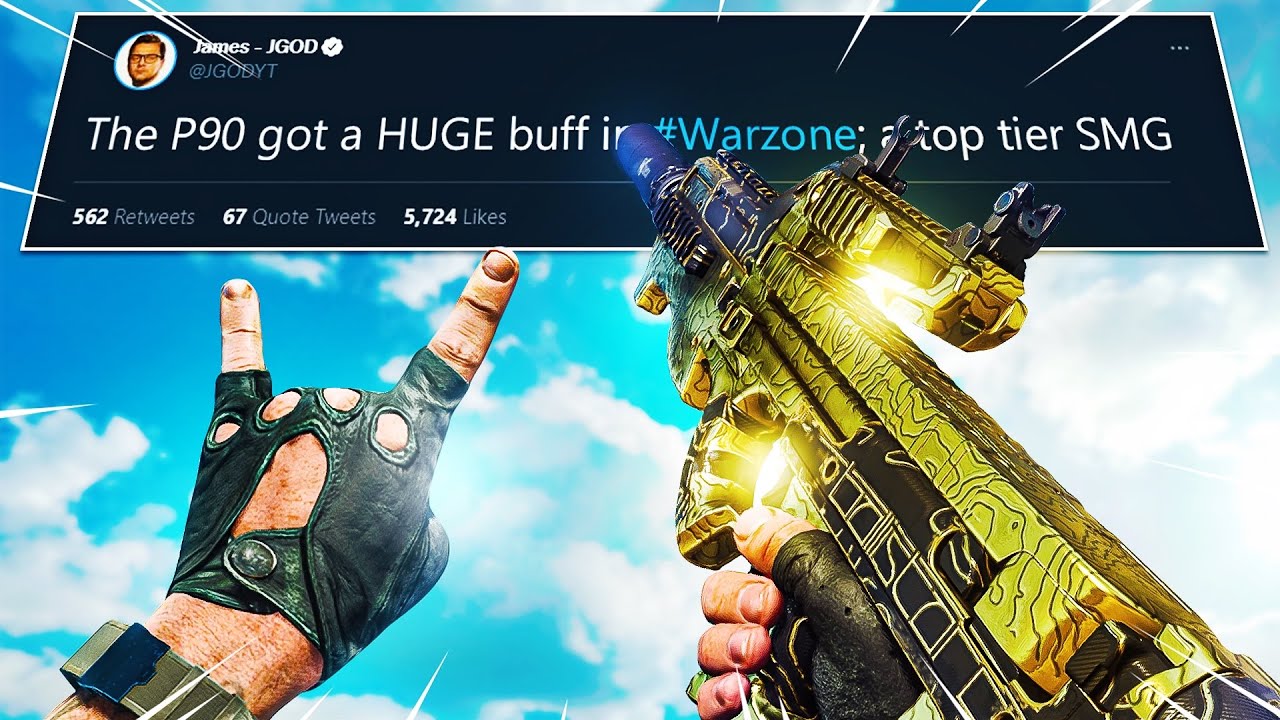 the P90 is a LASER in WARZONE SEASON 5 .. 🔥 BEST P90 LOADOUT for ...