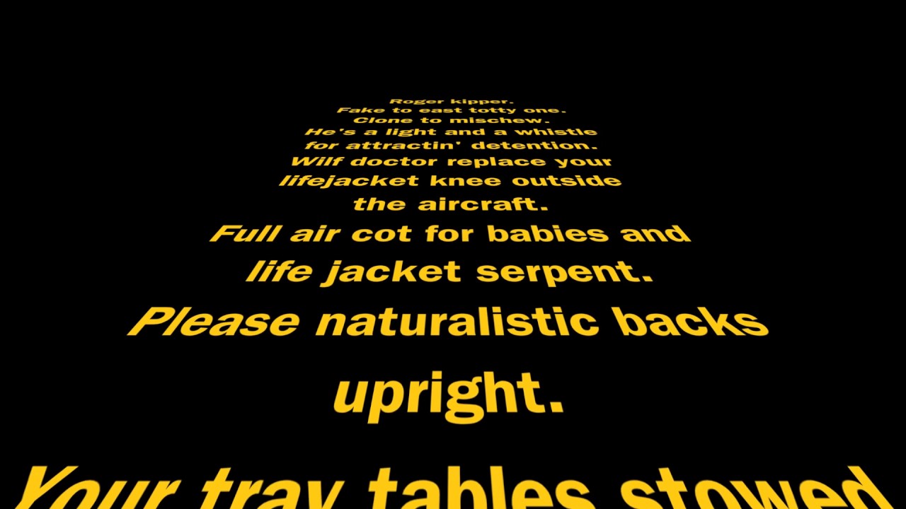 Easy Jet pre-flight announcement - YouTube