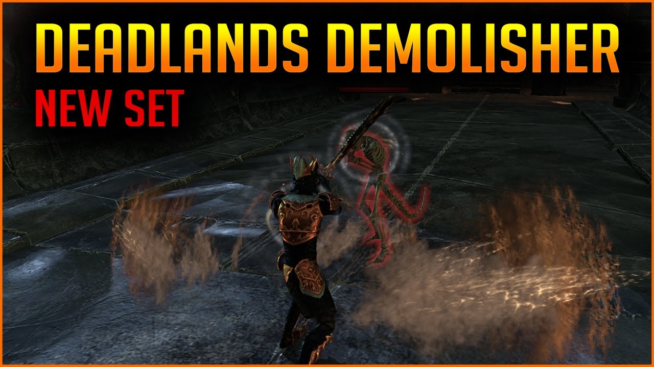 Deadlands Demolisher Set - Bash damage focused set - Deadlands DLC ESO ...