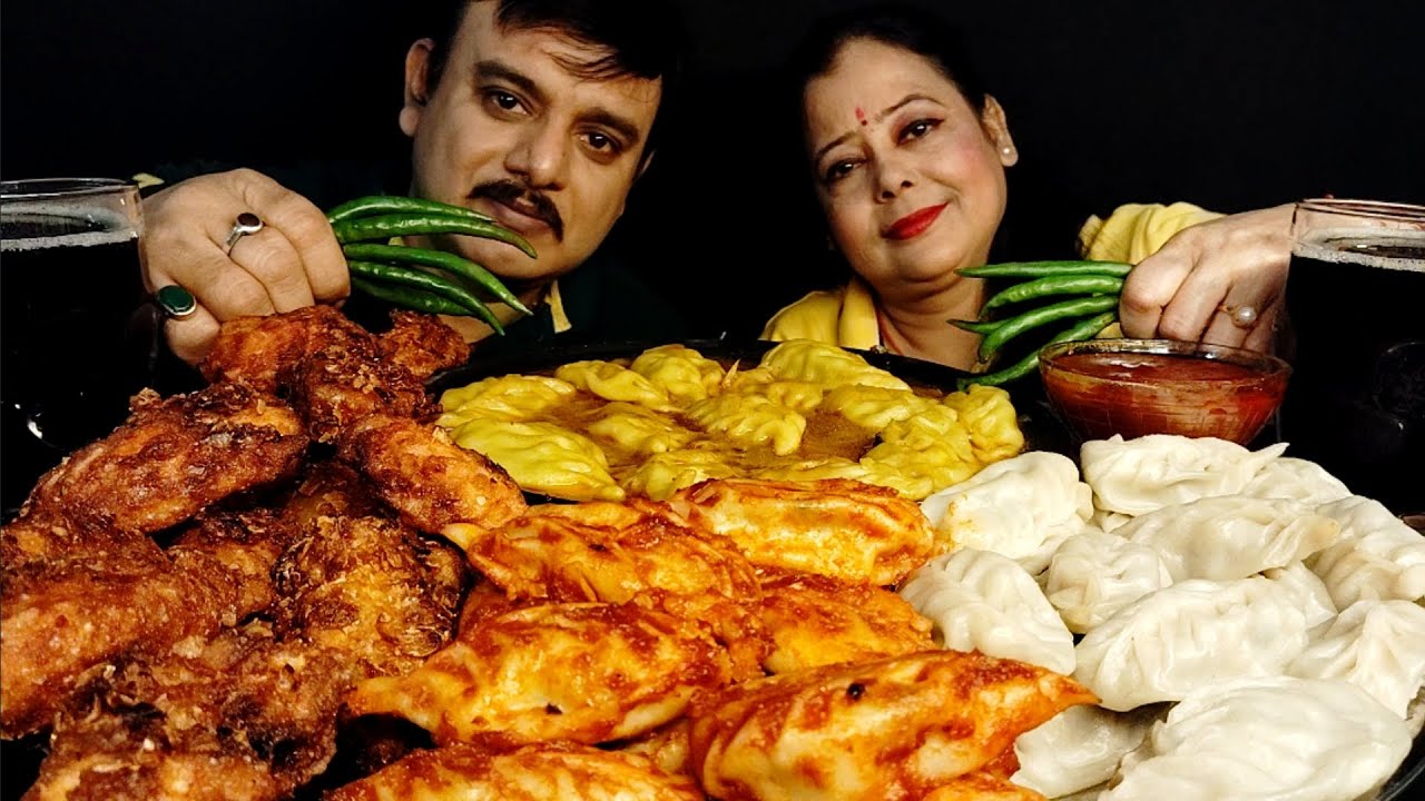 100 SPICY🔥MOMOS EATING CHALLENGE|JHOL MOMOS ASMR|KOREAN MOMOS STREET ...