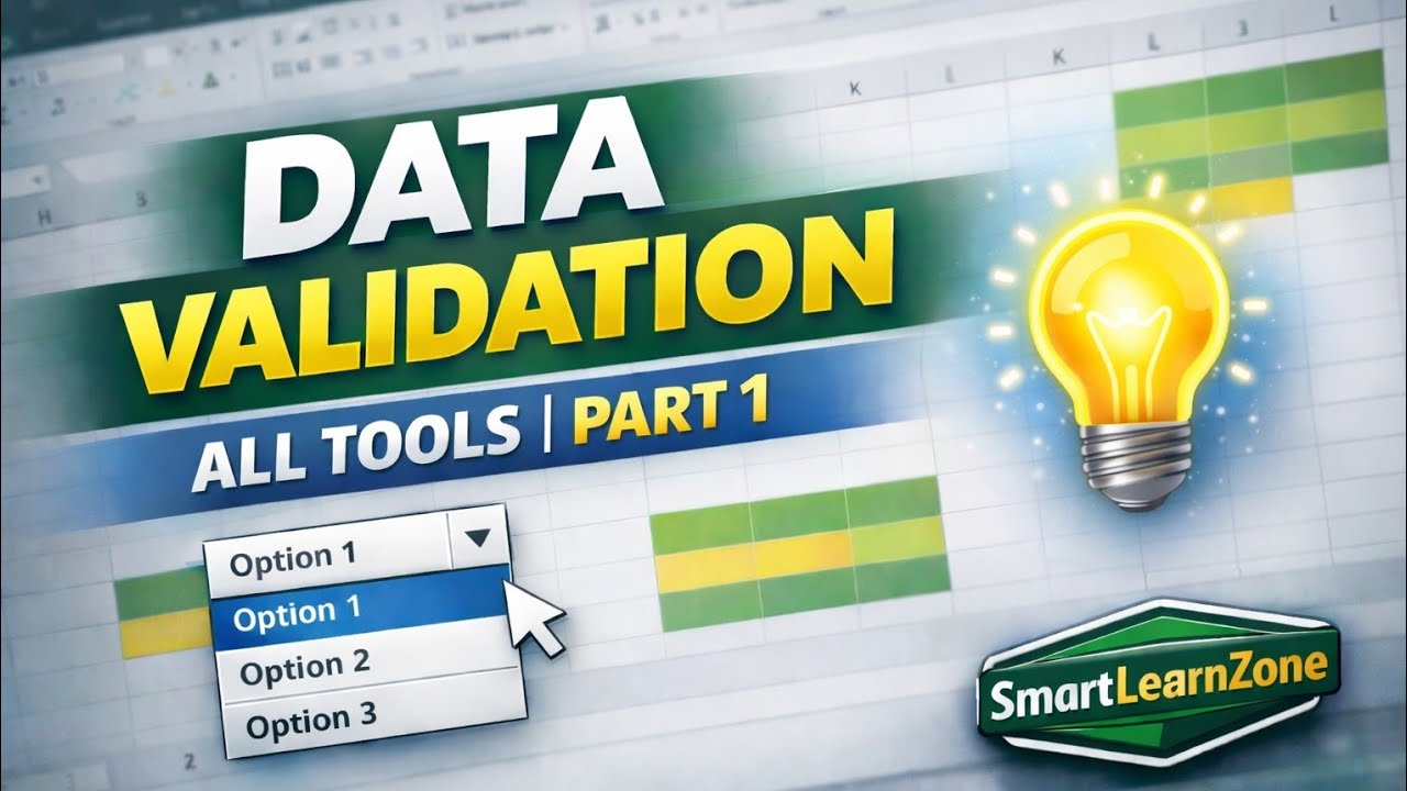 Excel Data Validation Explained | All Tools Complete Guide | Part 1 ...