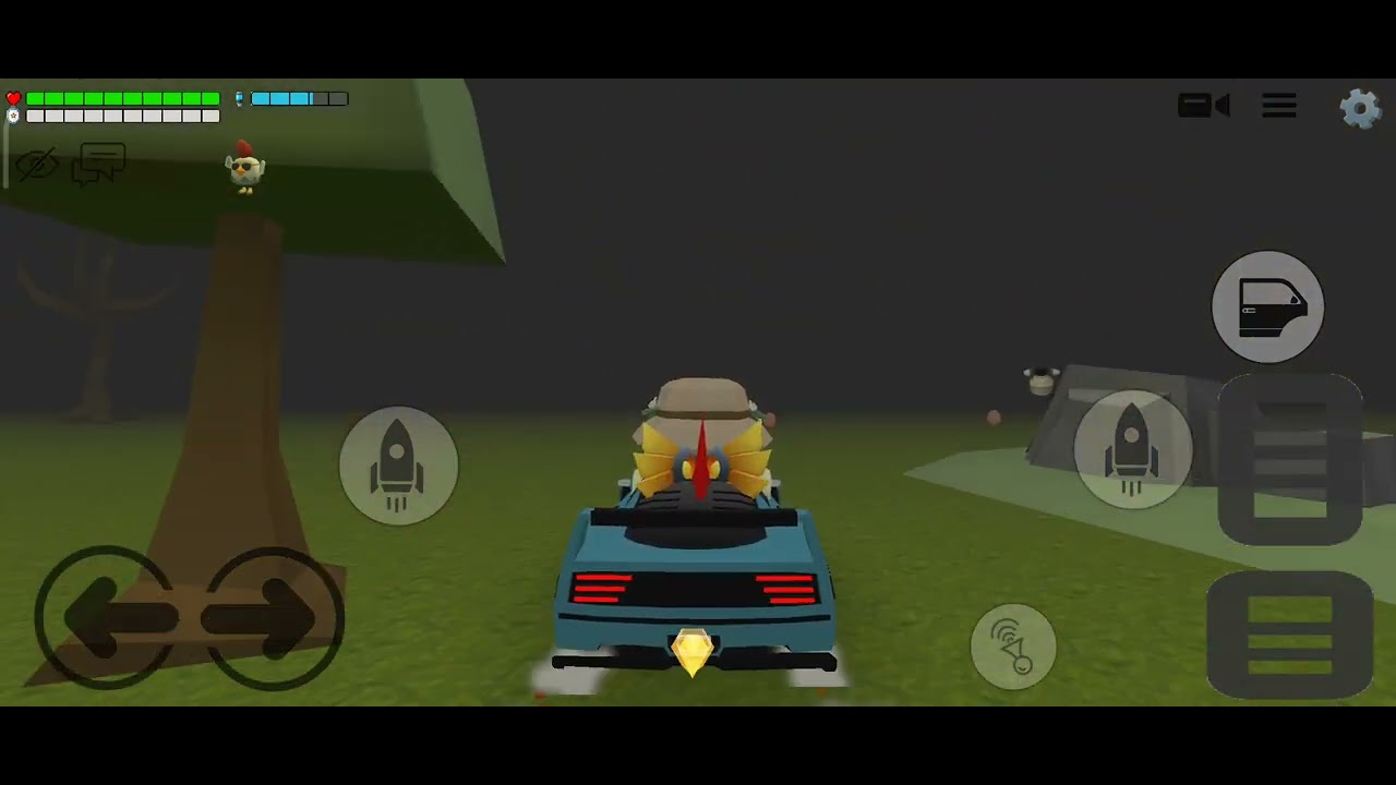 Lamborghini car in chicken gun - YouTube