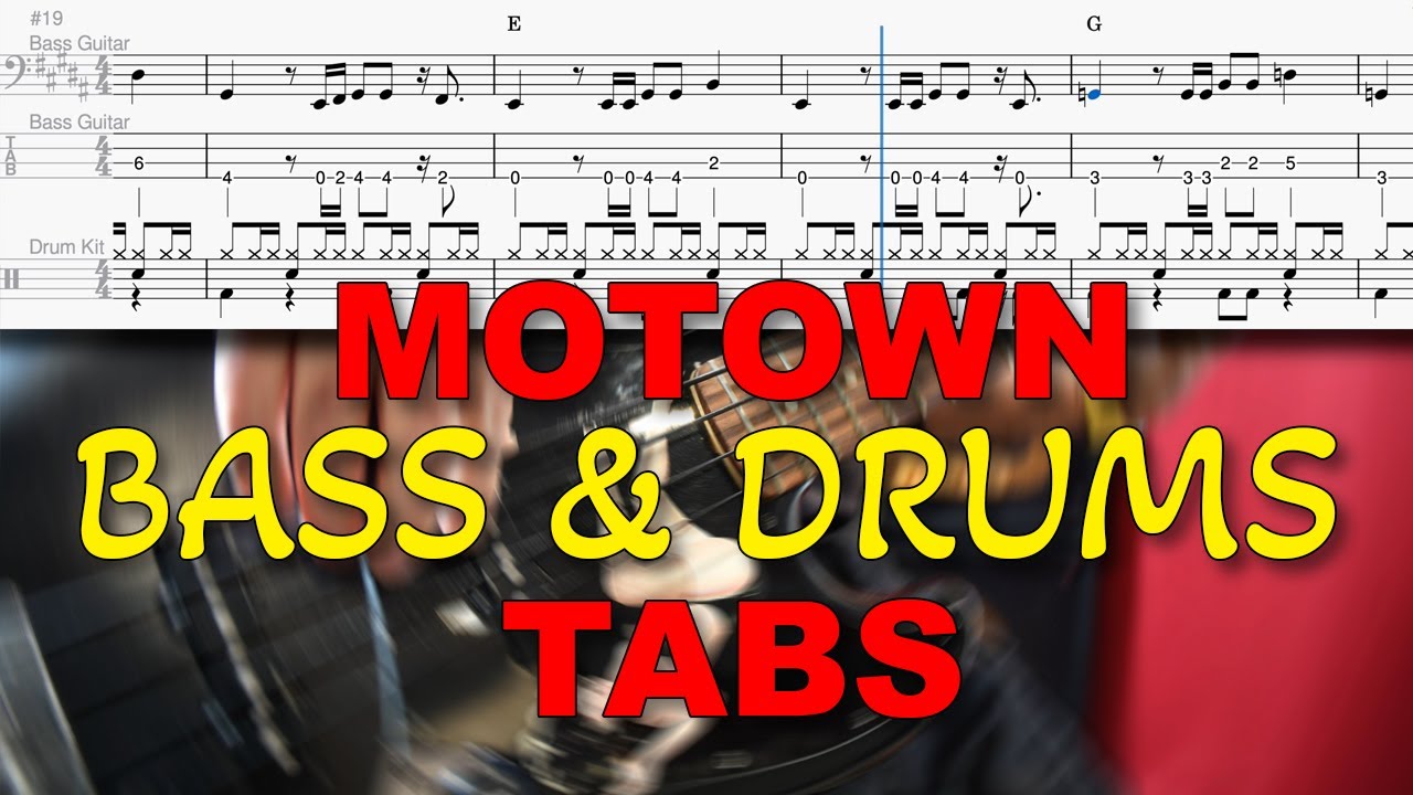 A Typical Motown Exercise - Bass and Drums - YouTube