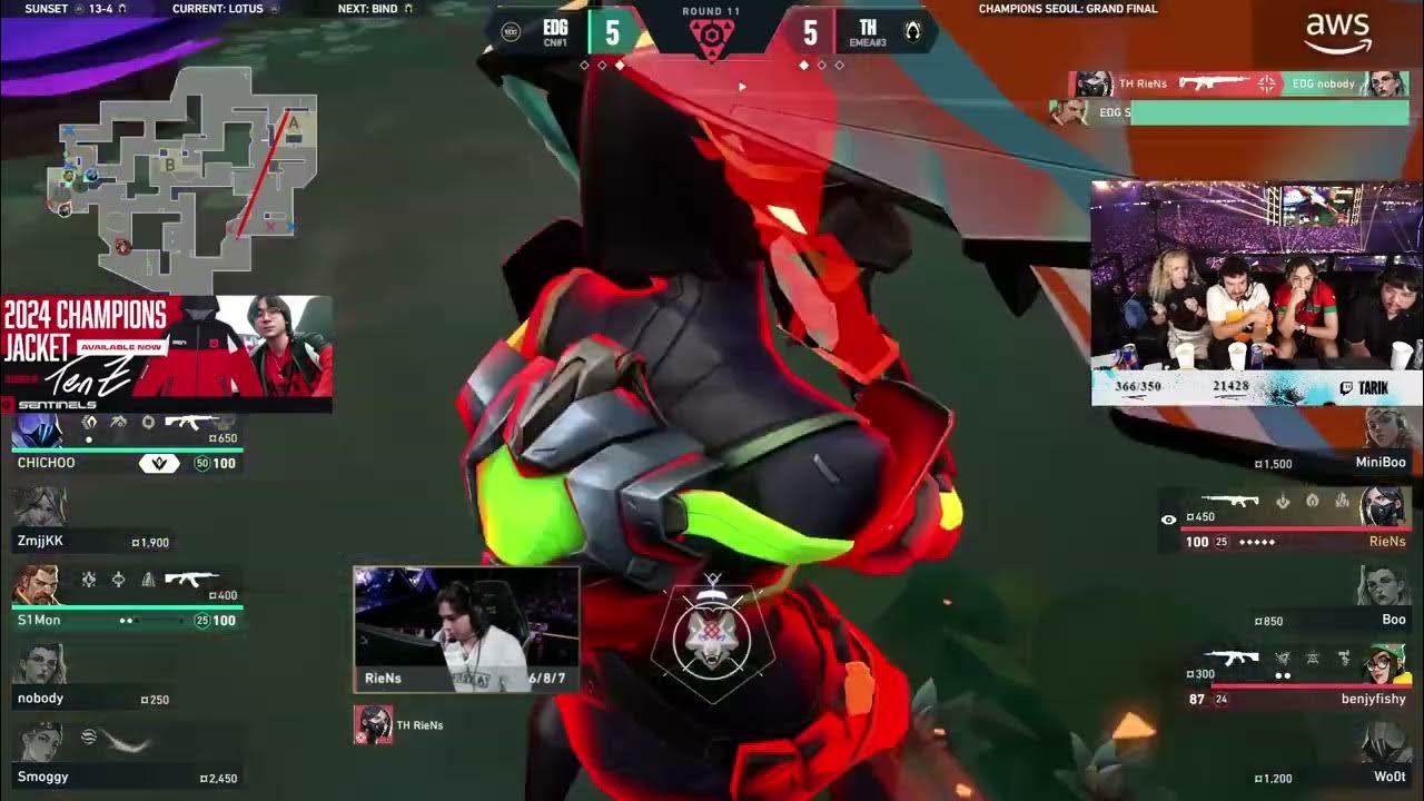 Tarik & JohnQT Reacts To Benjyfishy's Crazy 1v2 Clutch (EDG VS TH) - YouTube