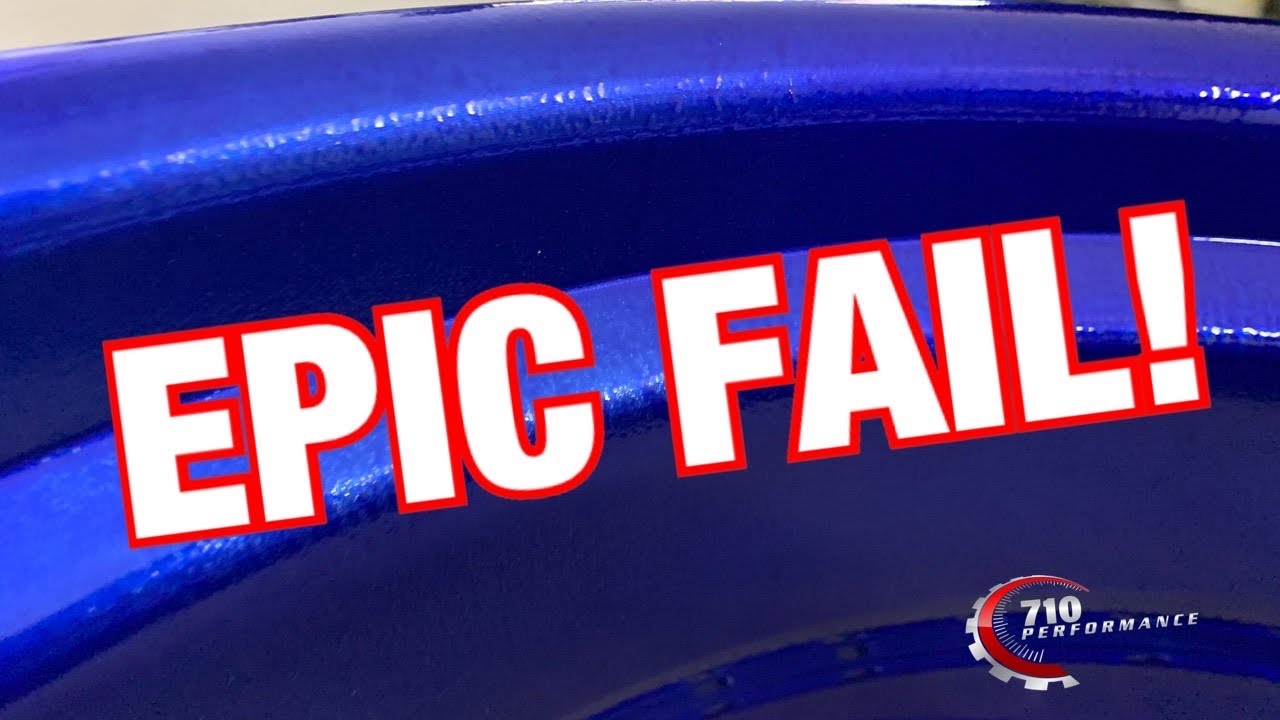 Powder Coating Intense Blue EPIC FAIL - YouTube