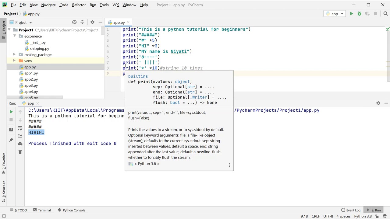 Python | Print Statement In Python | Tricks With Print Statement In 