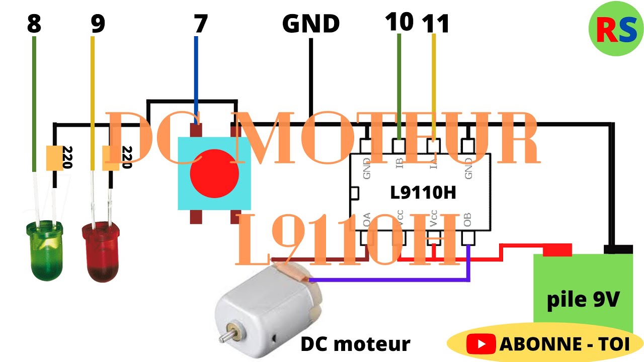 Arduino : L9110H / DC moteur - YouTube