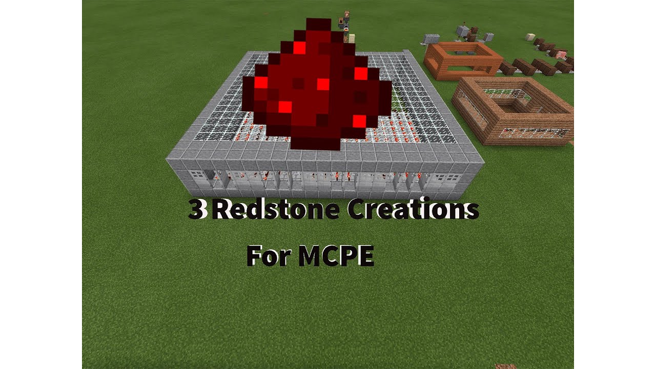 3 Cool Redstone Creations| MCPE - YouTube