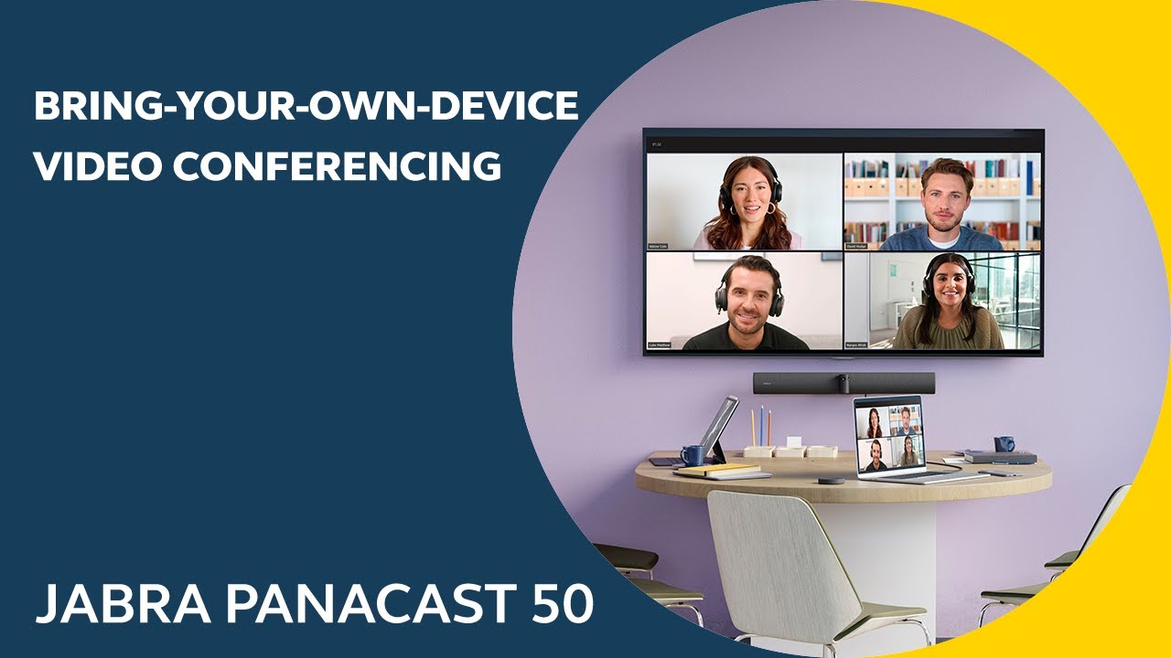 Jabra PanaCast 50 Bring-Your-Own-Device (BYOD) Video Bar Video - YouTube
