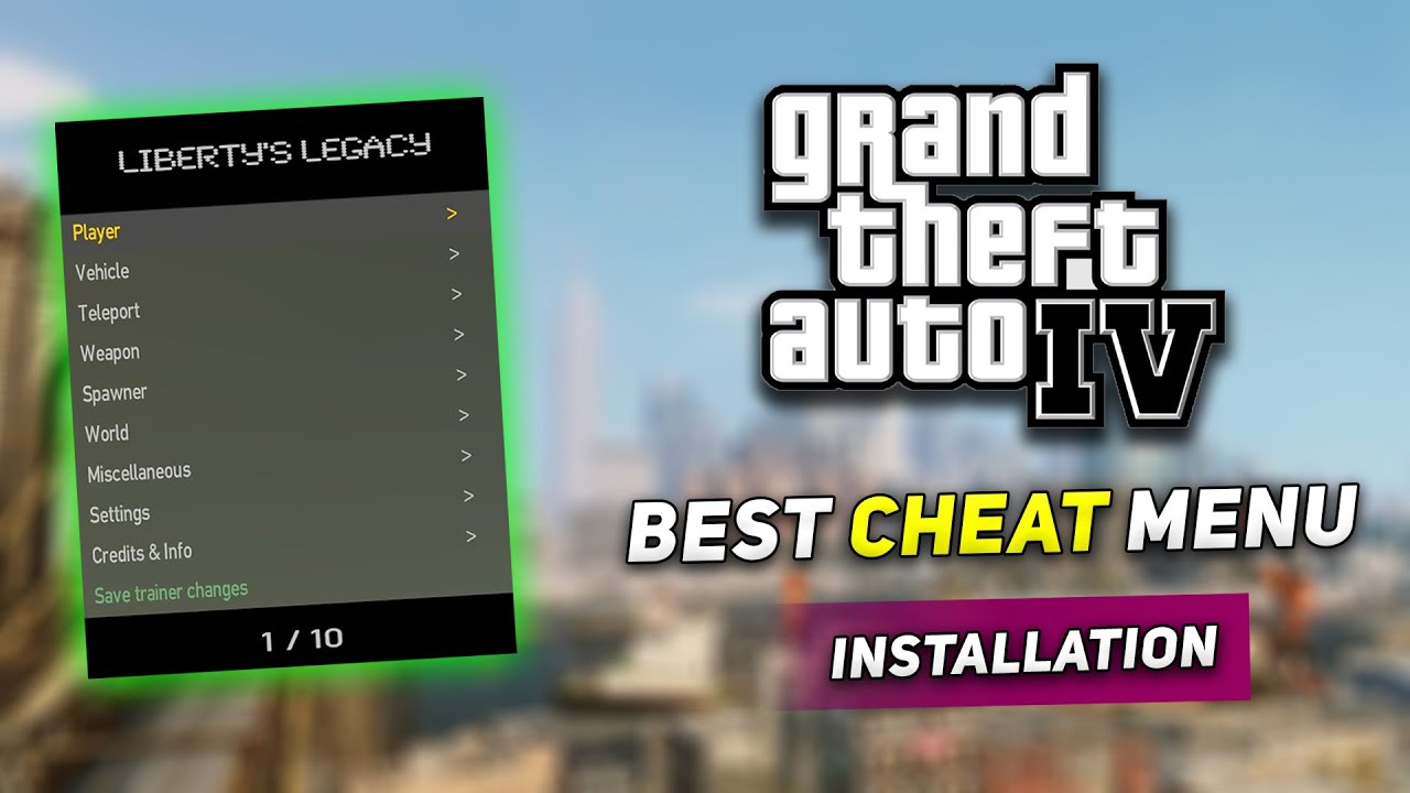 HOW TO INSTALL LIBERTY LEGACY MENU MOD IN GTA 4 - YouTube