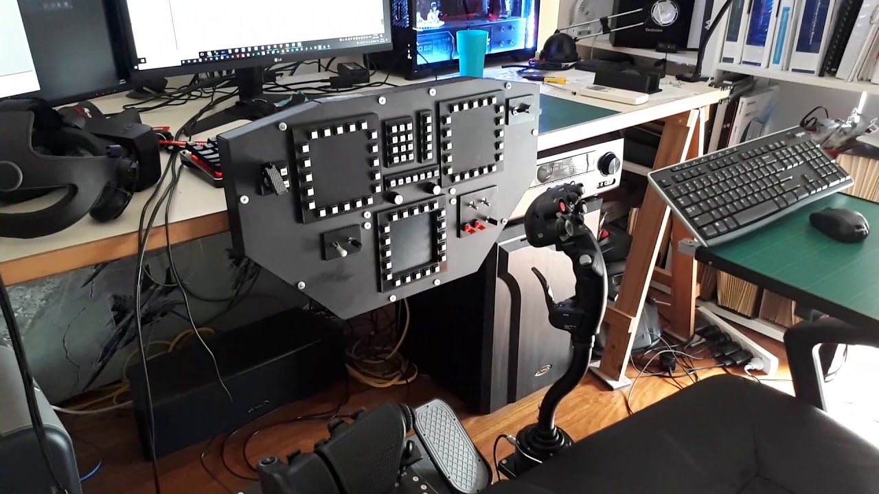 Flight sim retractable panel, complete - YouTube