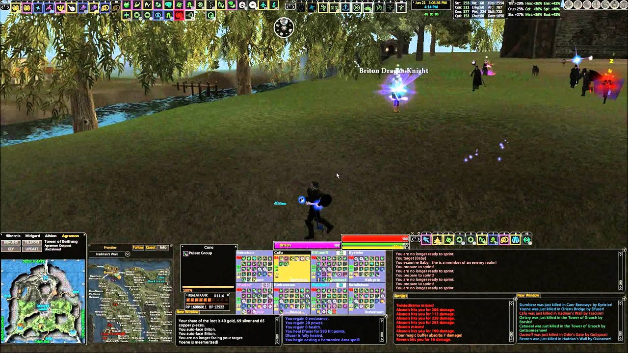 DAoC Pac healer pov in mid hybrid Jun 21 2015 - YouTube