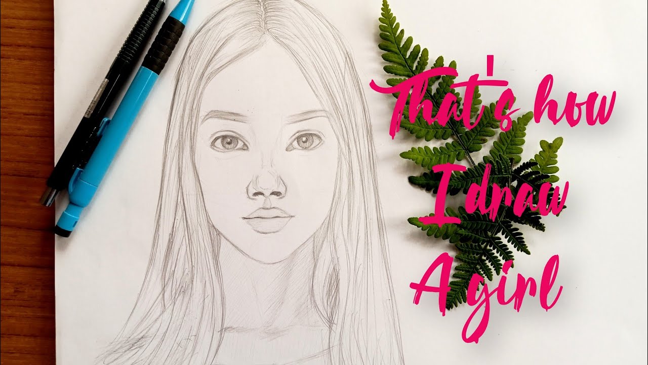 that's how i draw a girl 💯 ||how to draw a girl|| - YouTube