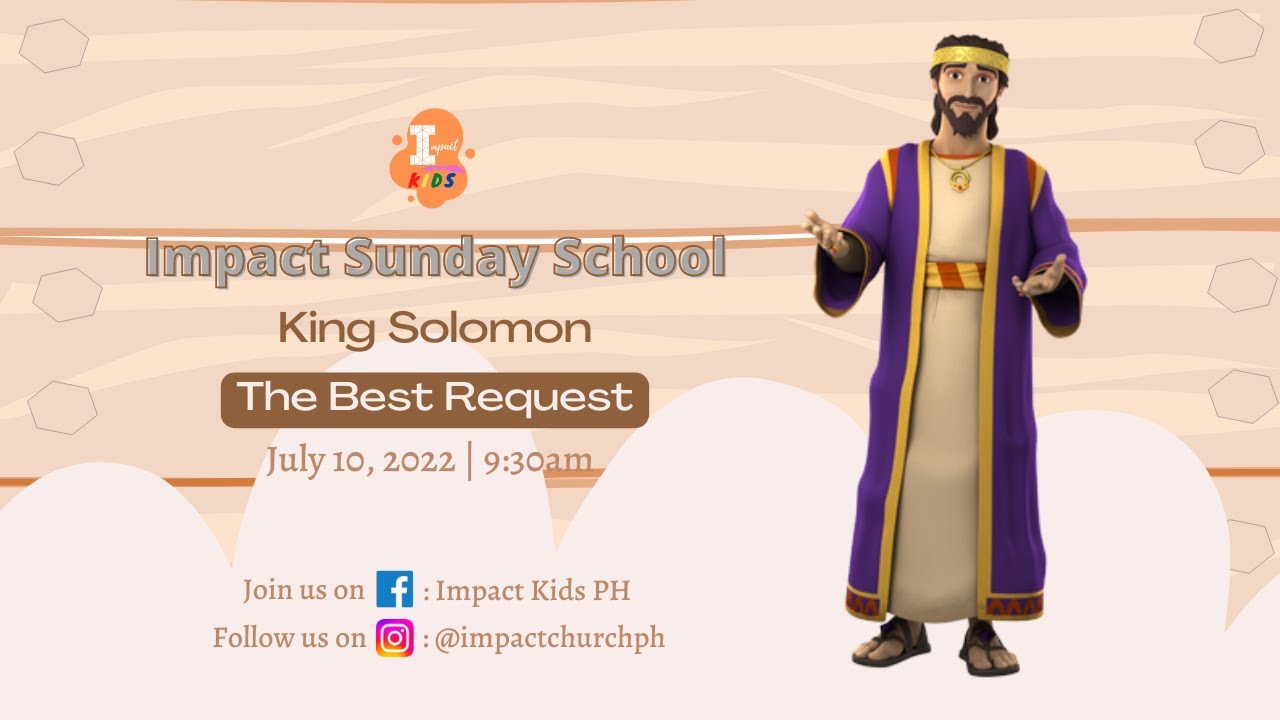 Impact Sunday School SuperBook King Solomon Part 1 - YouTube