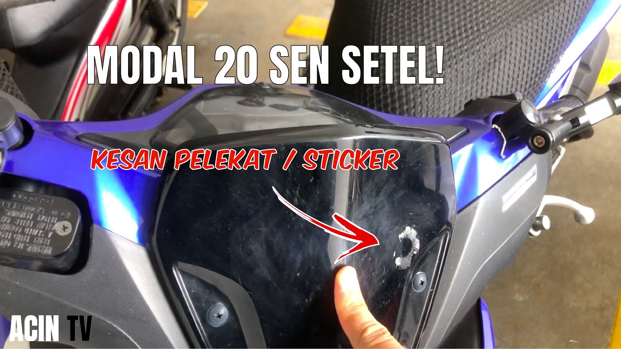 Cara hilangkan kesan gam pelekat / sticker | Modal 20sen - YouTube