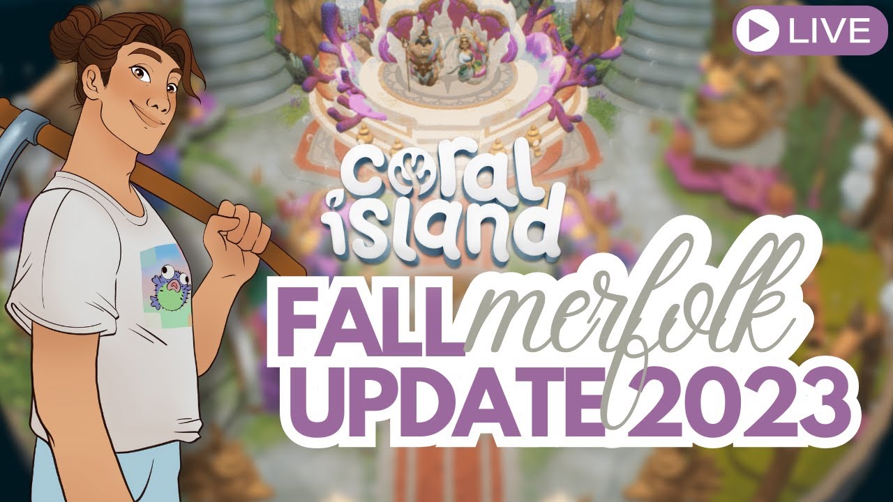 🔴 ‧͙⁺˚*･༓☾ UPDATE DAY! Fall/merfolk update 2023 | Coral Island ...