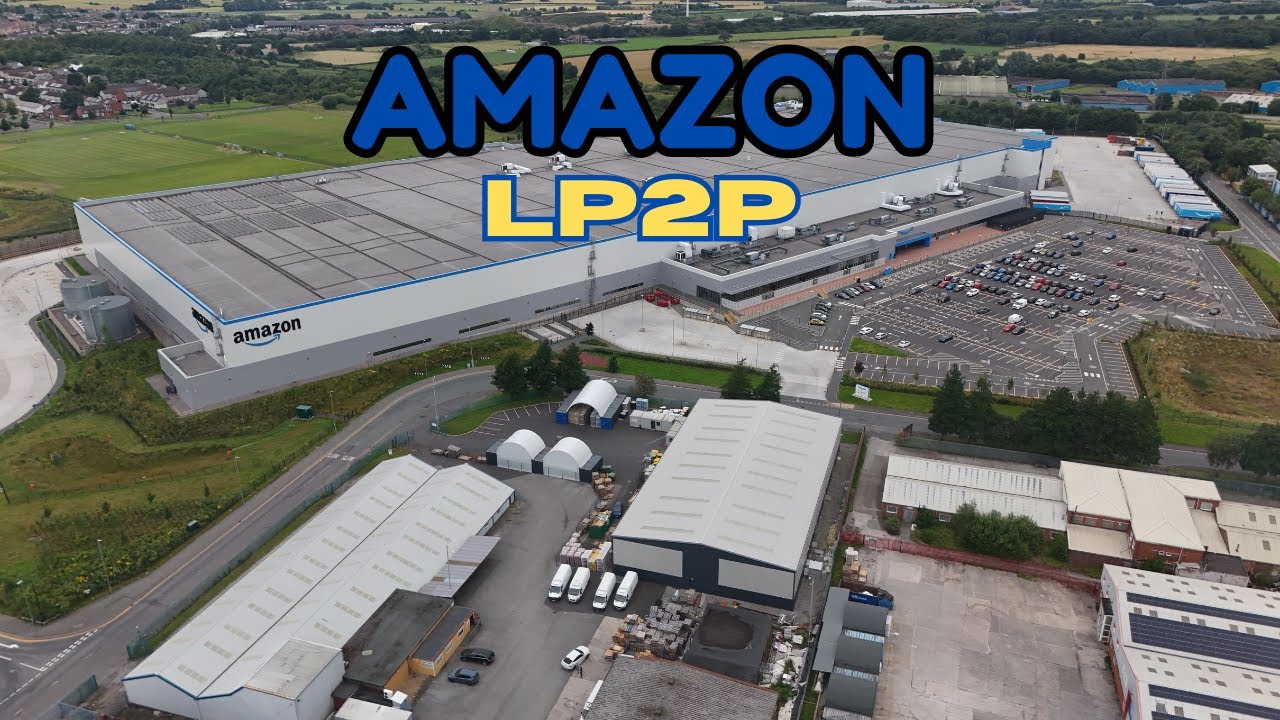Amazon LP2P - Fly Around Huge Warehouse in Knowsley - YouTube