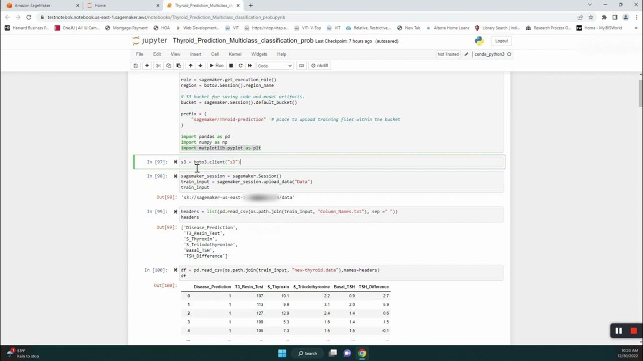 XGBoost ML model on AWS Sagemaker integrated with AWS Lambda and AWS API Gateway for RT ...