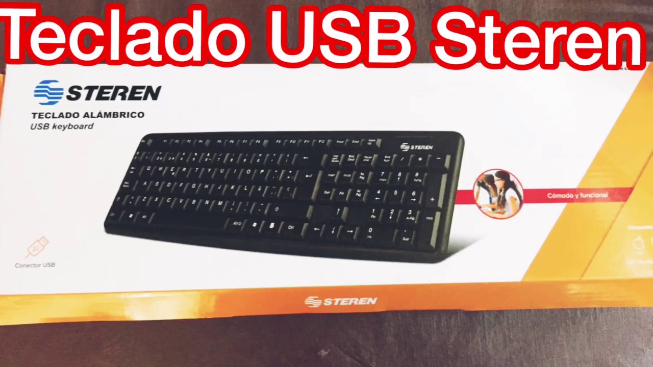 UNBOXING Teclado USB Steren/ unboxcyn - YouTube