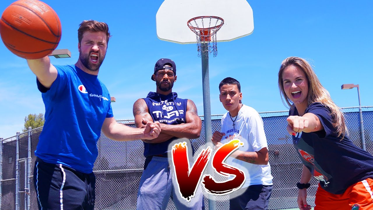 BOYS vs GIRLS SHOOTING BASKETBALL CHALLENGE!!! w/ Chris Staples, Jenna ...