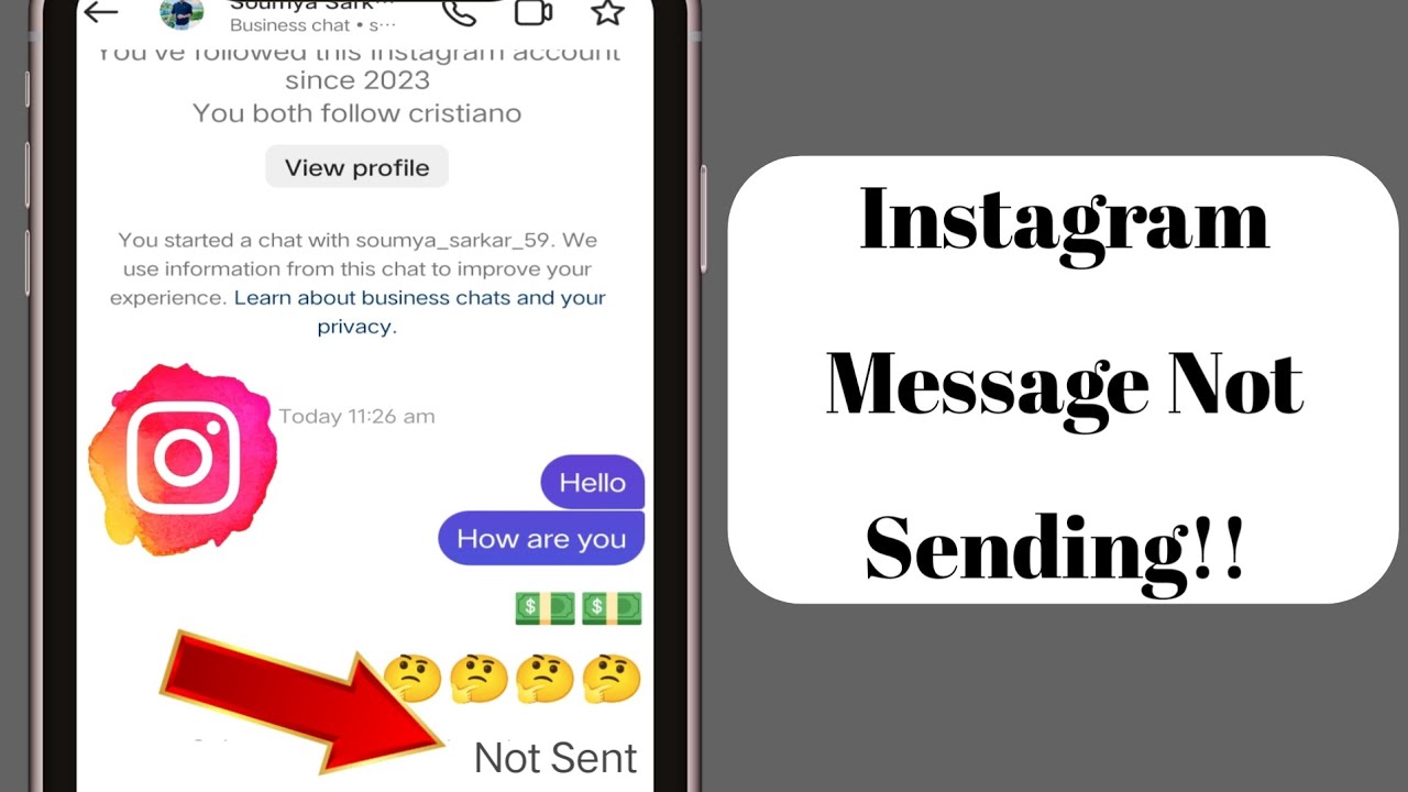 Instagram Message Not Sending problem today || instagram message ...
