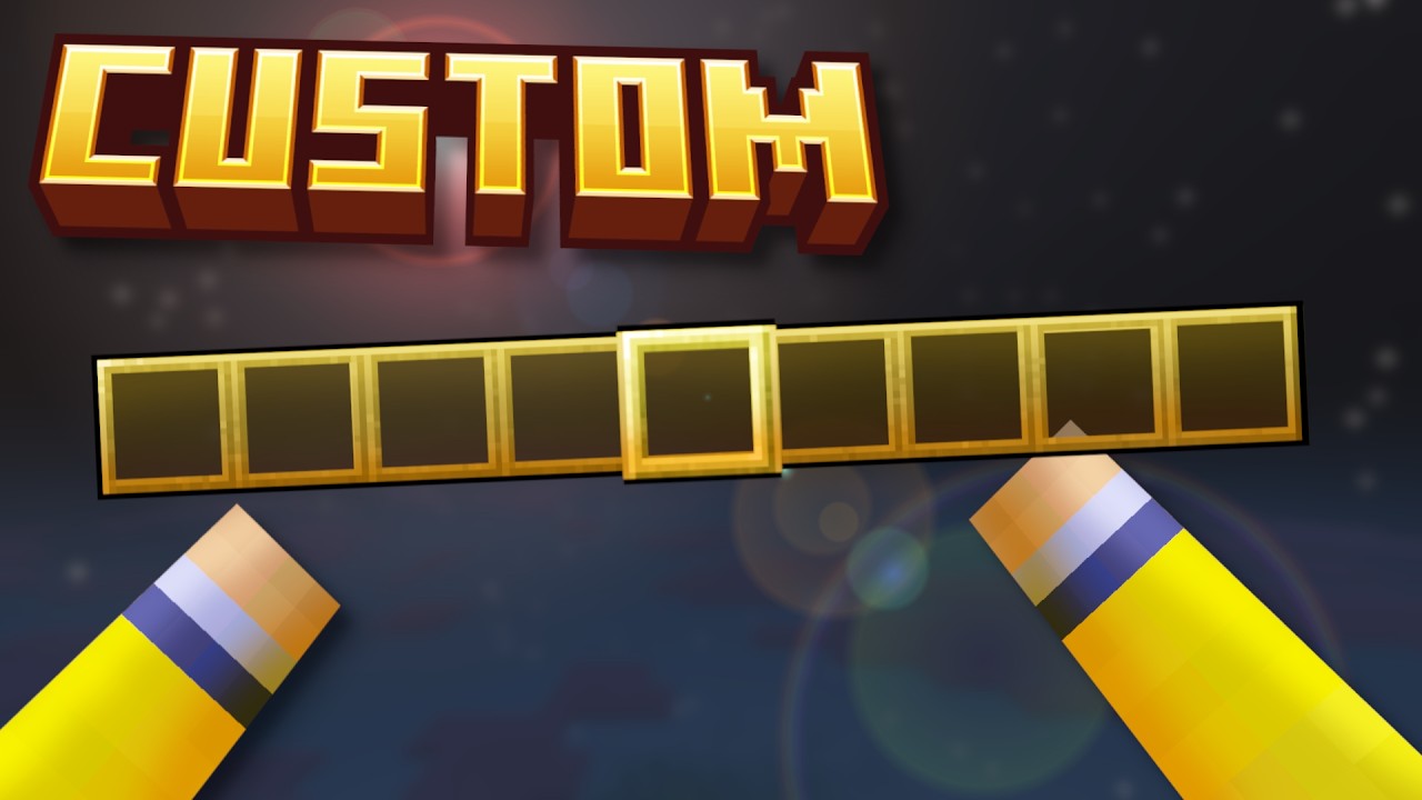 How To Make an Entirely CUSTOM Minecraft HOTBAR! - YouTube