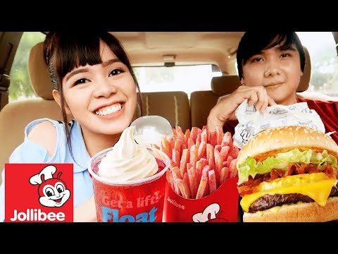 TRYING JOLLIBEE'S STRAWBERRY FRIES, STRAWBERRY FLOAT & Aloha BurGER ...