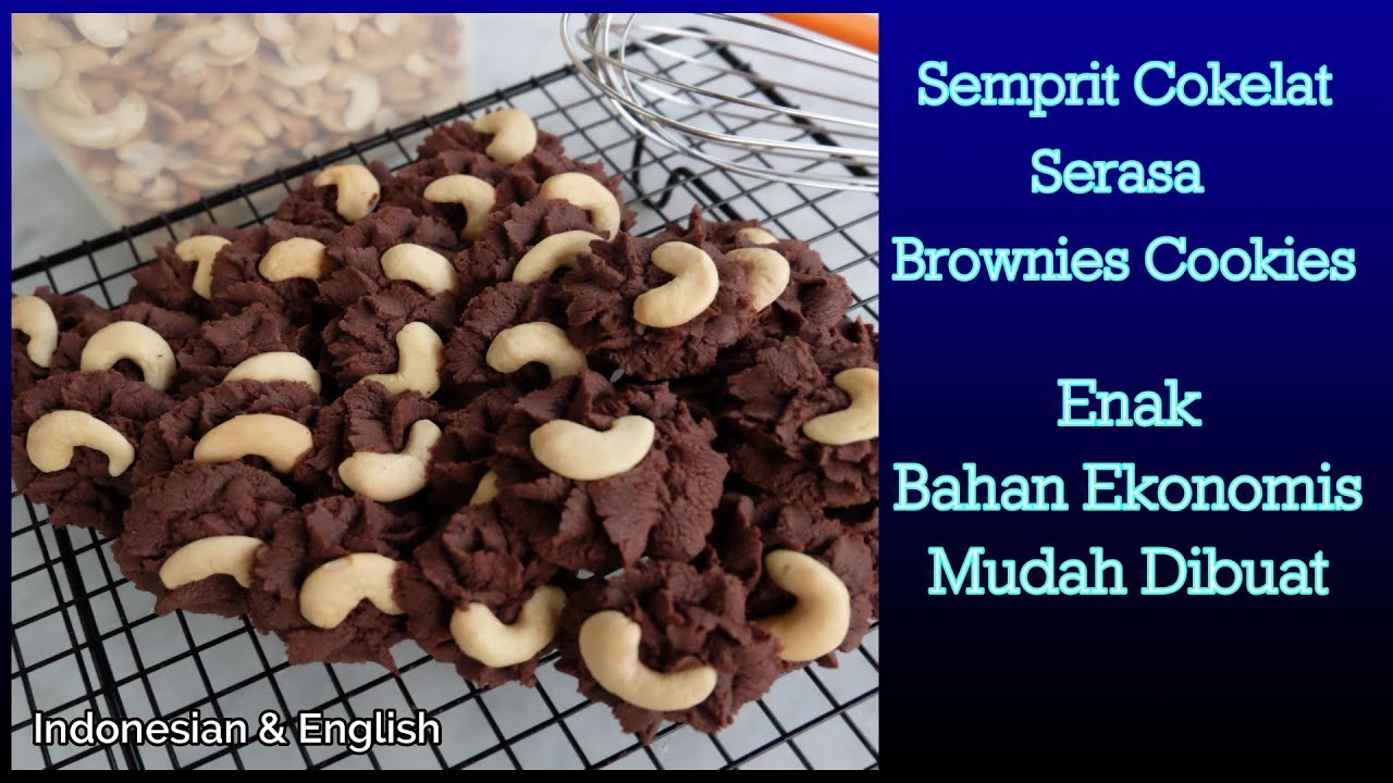 Semprit Coklat Mete = Cookies Brownies, Nonton cuma 3 menit! - YouTube
