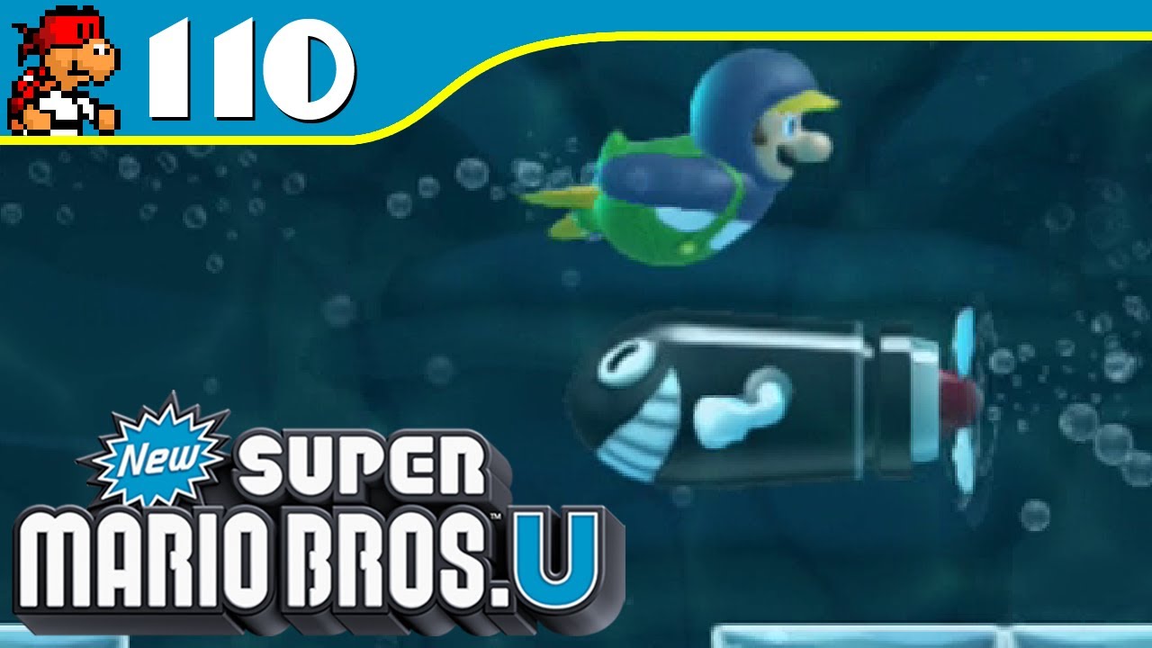 New Super Mario Bros. U | Time Attack: Penguin vs. Torpedo - 110 (Wii U ...