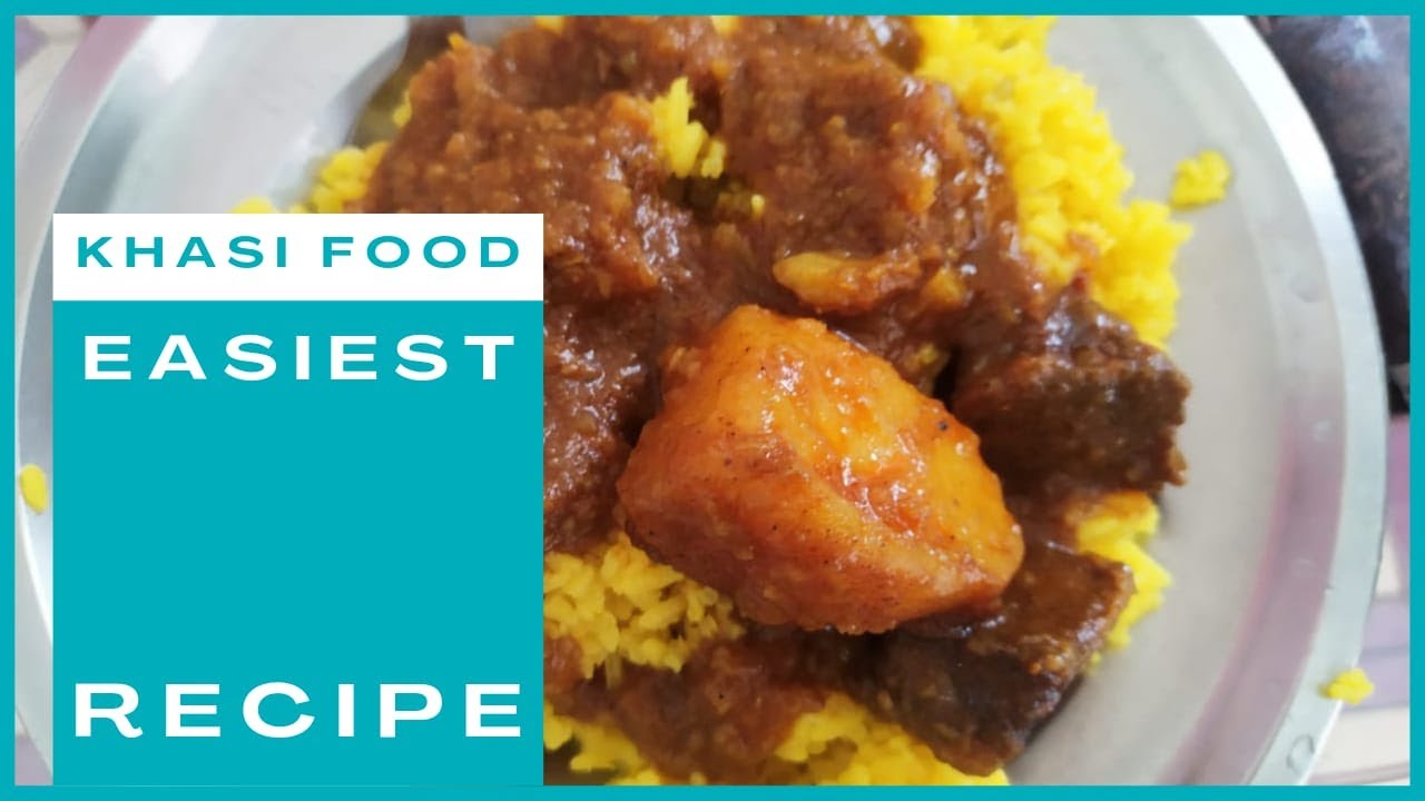 Khasi Food Recipe | Jastem ( yellow rice ) and Doh Masi Kylla ( Beef ...