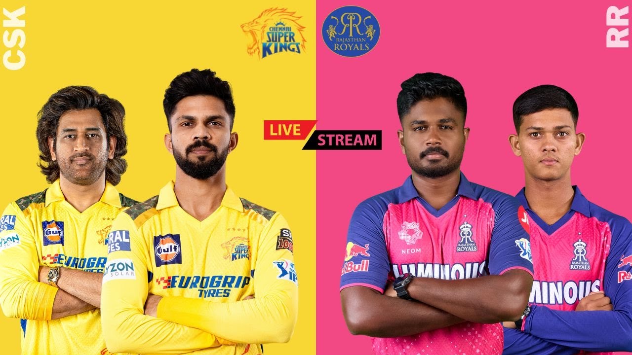 [ 🔴 LIVE ] TATA IPL 2K24 CSK 💛 VS RR 🩷 | Let's See Who Win Today | #CSK ...