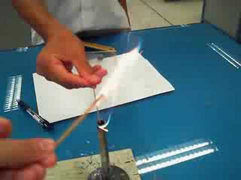 Burnation of Zinc - YouTube