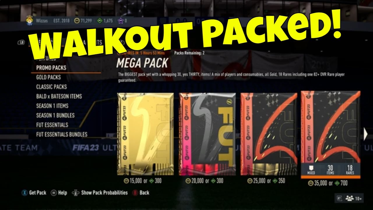 FUT 23 - 2 x Mega pack opening - Walkout Packed! - YouTube