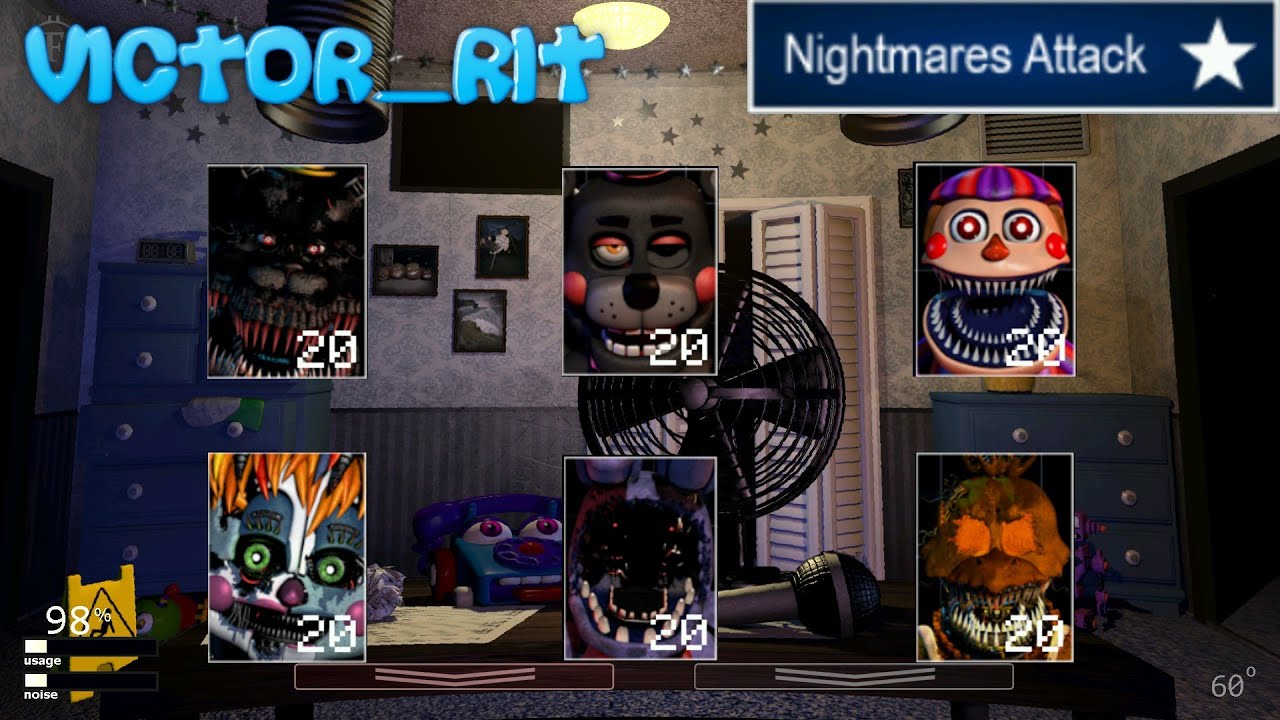 Completo Nightmares Attack del Ultimate Custom Night!! - YouTube