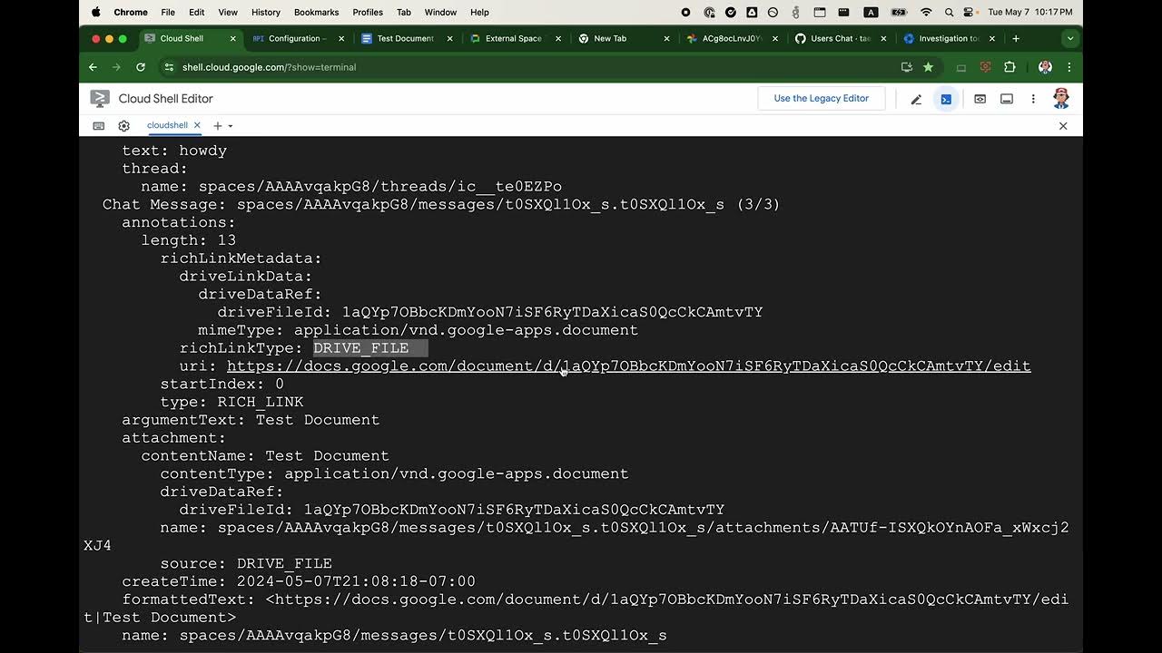 Listing Spaces, Members, and Messages using Google Chat API using ...