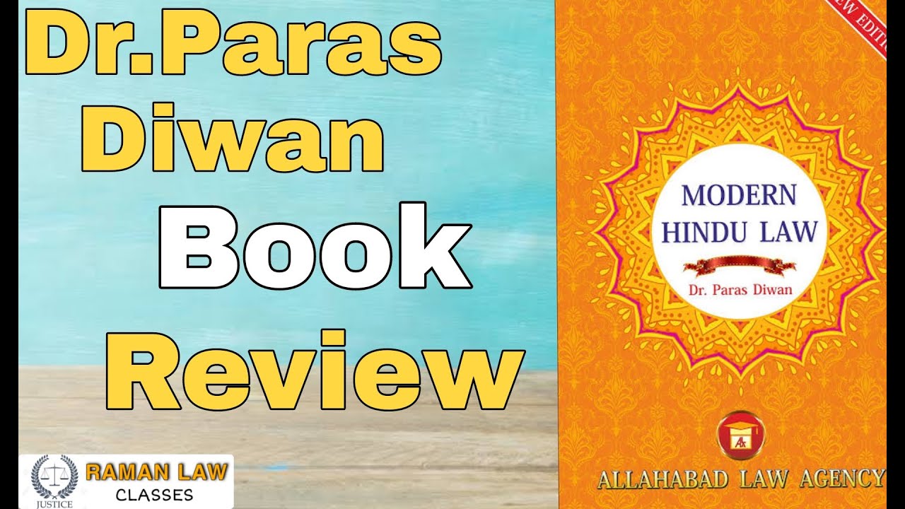 Hindu law| Dr. Paras Diwan Book Review - YouTube