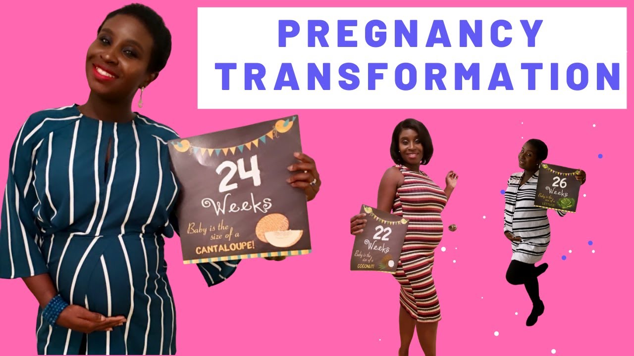 Pregnancy Transformation//Week by Week// Weeks 10-40//BIG SURPRISE ...