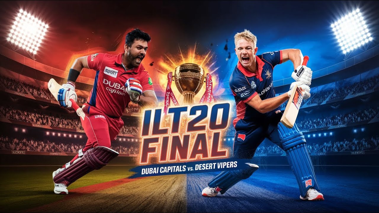 ILT20 2025 Highlights | Dubai Capitals Vs Desert Vipers Final Match ...