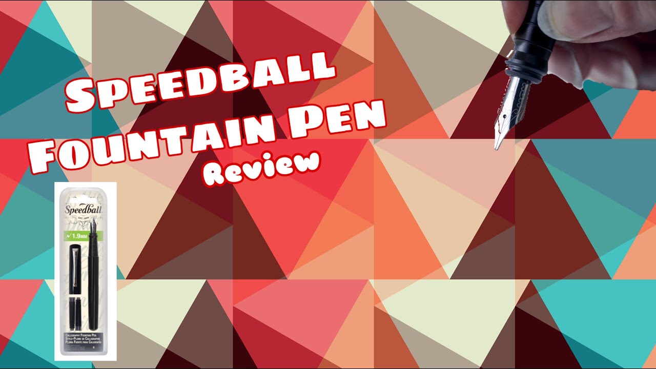 Speedball Fountain Pen Review!!!! - YouTube