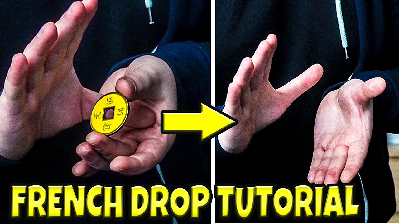 Münze VERSCHWINDEN LASSEN - French Drop Tutorial - YouTube
