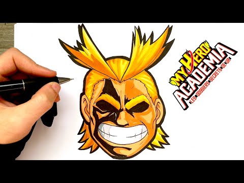 COMO DIBUJAR ALL MIGHT DE MY HERO ACADEMIA