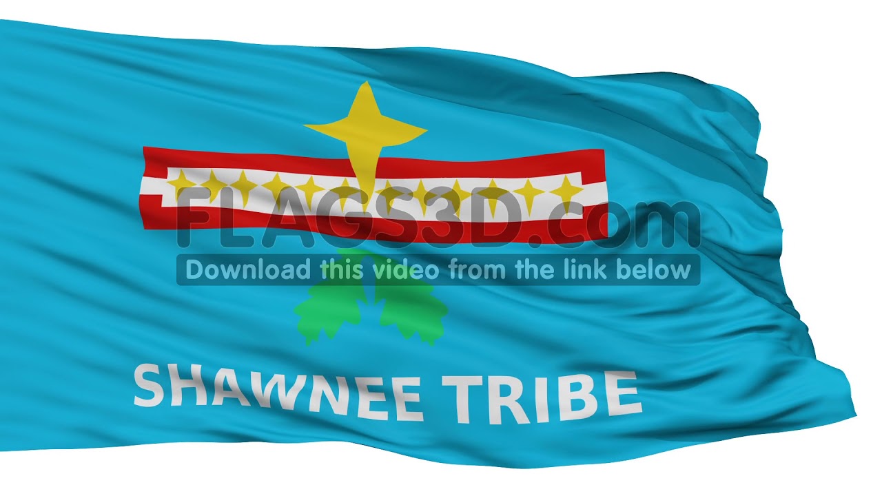 Shawnee Tribe Of Oklahoma Indian Flag Isolated Seamless Loop - YouTube